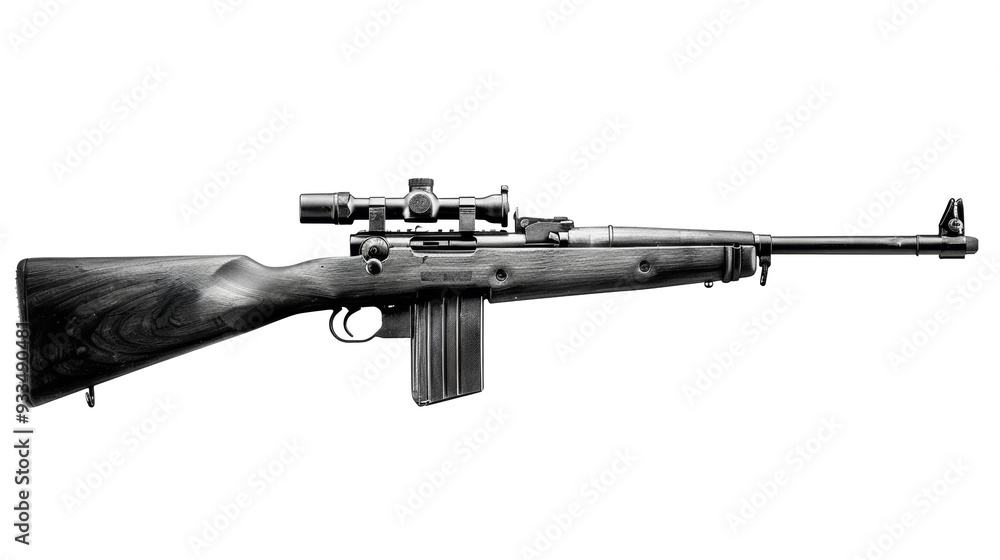 ww II rifles isolated on transparent background. Stock Illustration ...