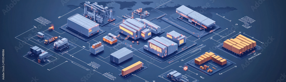 supply chain infographic, Colorful supply chain infographic showcasing ...