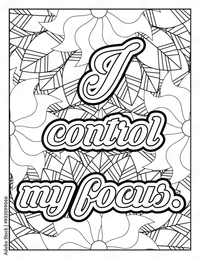 Positive affirmations for kids & students. Motivational quotes coloring ...