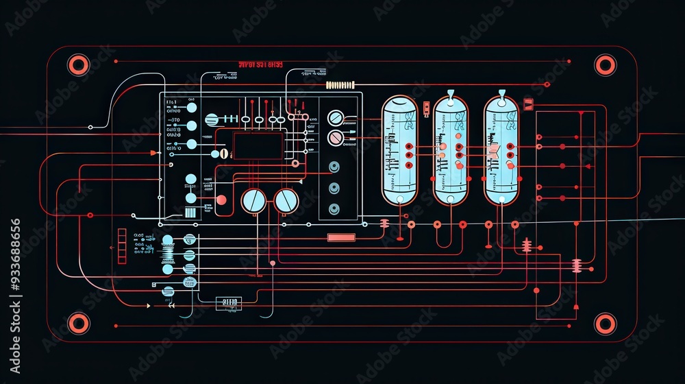 Detailed illustration of a basic amplifier circuit, including input and ...