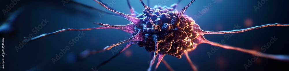A light microscope shows motor neurons of the spinal cord illustrating ...