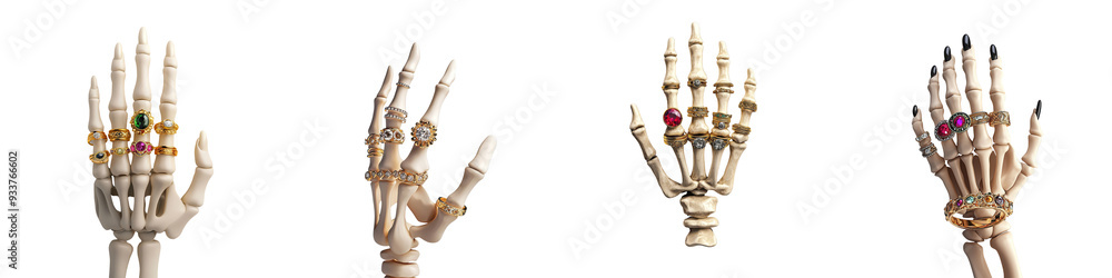 Detailed anatomical illustration of human skeleton hands showcasing ...