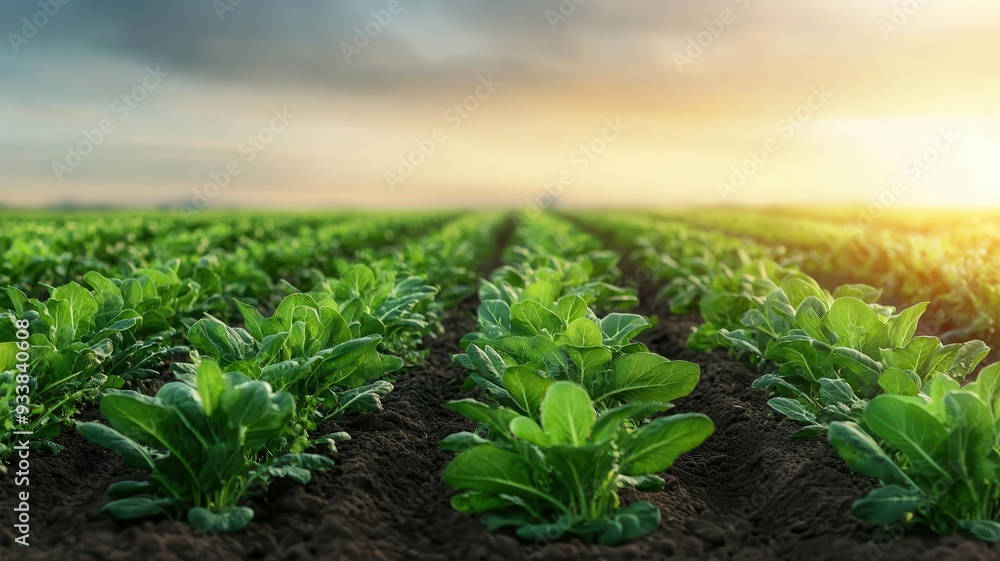Crop field with intercropping of various vegetable species, diverse ...