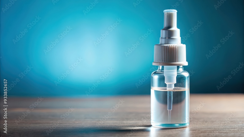 Close up of a nasal spray bottle containing naloxone for opioid ...
