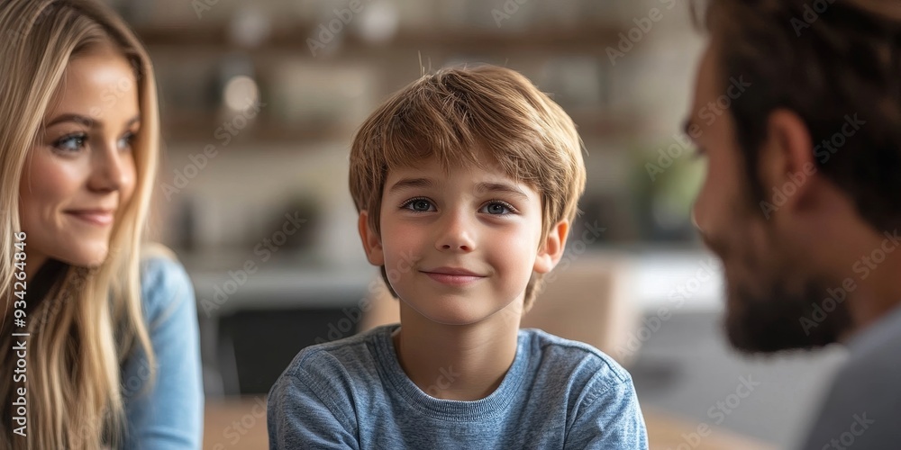 child and teenager psychology, family environment, conversation and ...