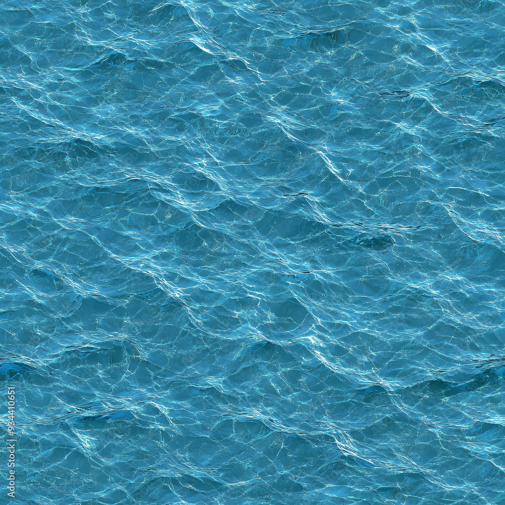 seamless water texture tile top view wavy sea ocean waves for surface ...