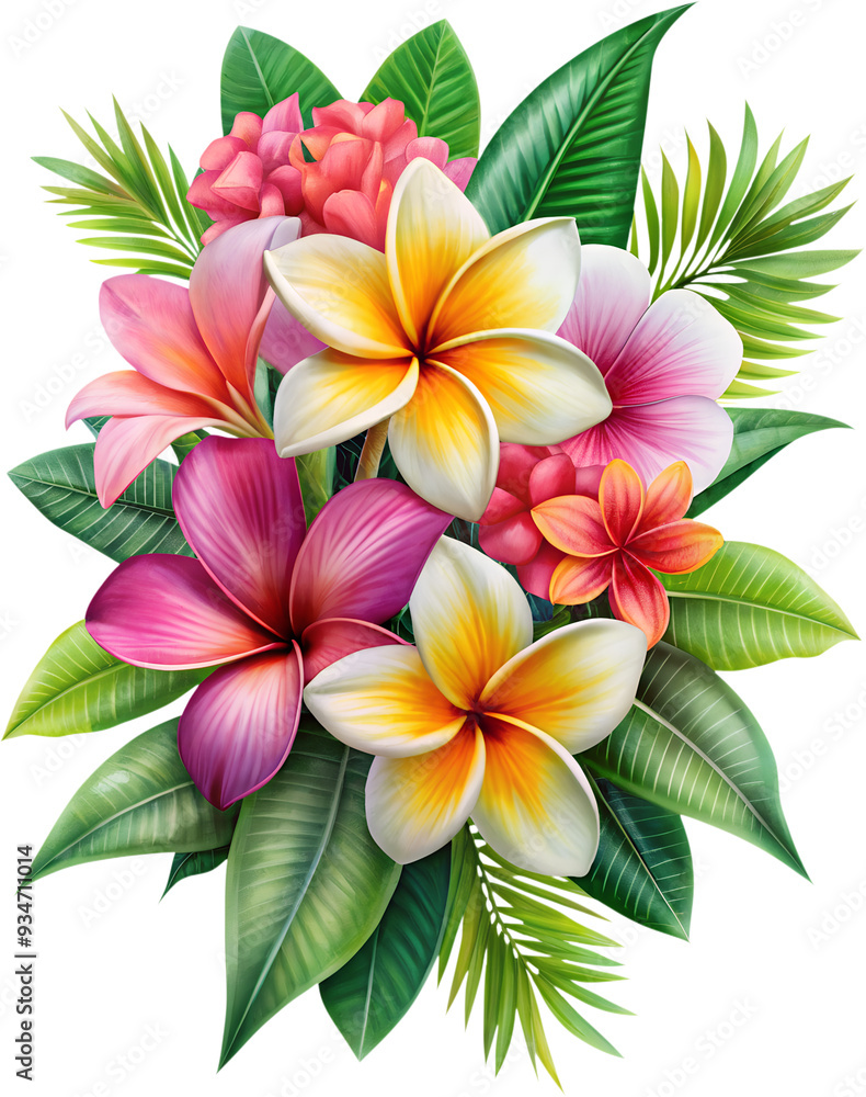 Tropical Plants and Flowers PNG Photo Overlays - High-Resolution ...