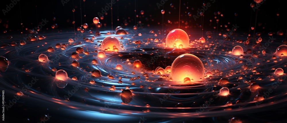 Black hole surrounded by a 3D glow of Hawking radiation with 2D ...