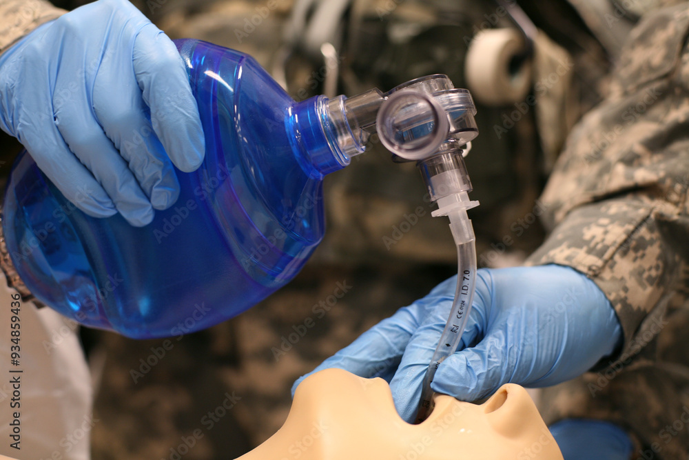 Ventilation of Intubated Patient Stock Photo | Adobe Stock