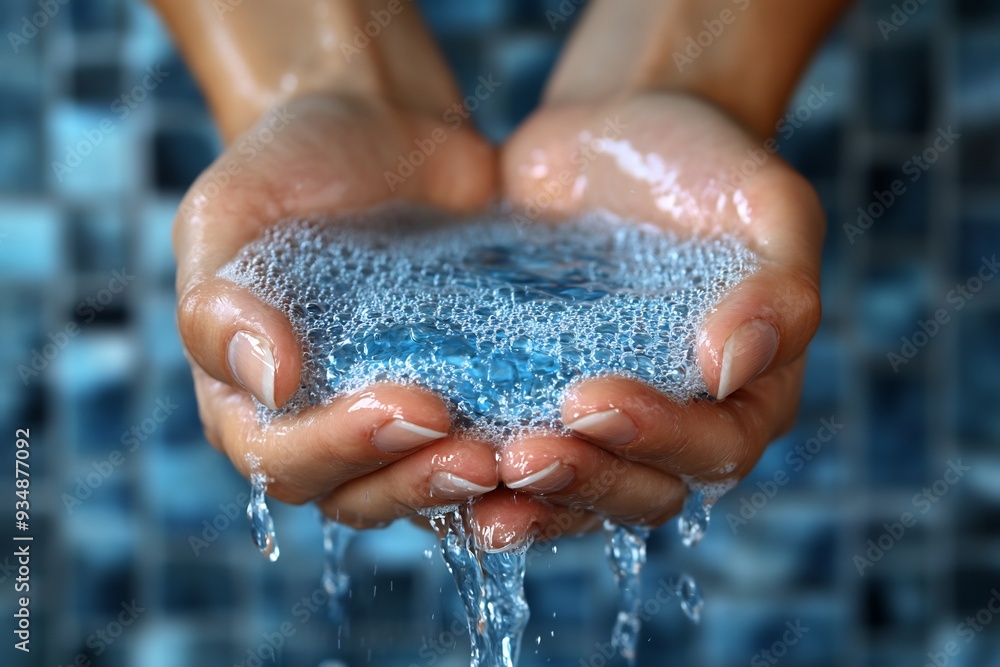 Vector illustration showing the role of hand hygiene in public health ...