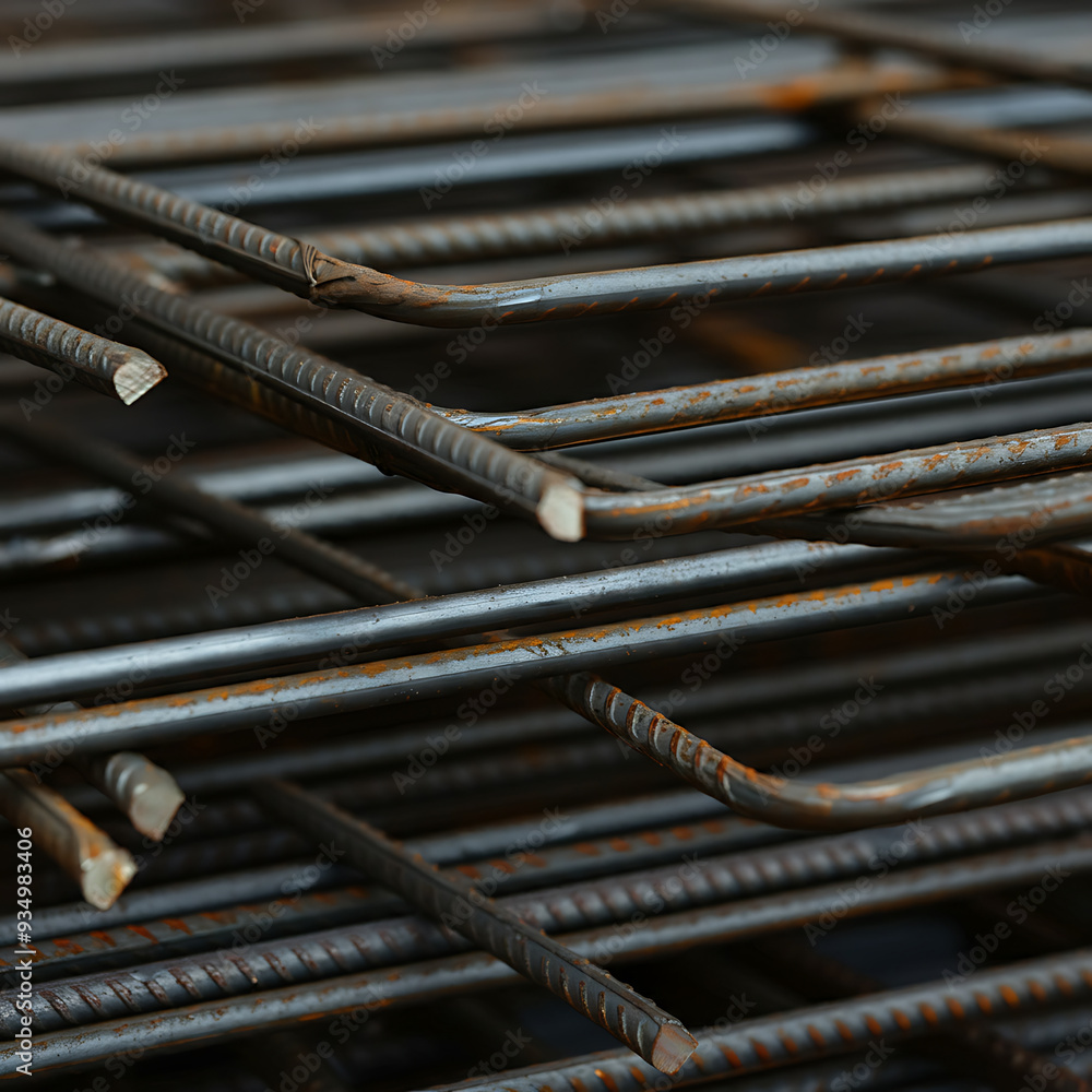 texture of steel deformed or bars background Deformed steel bars for ...