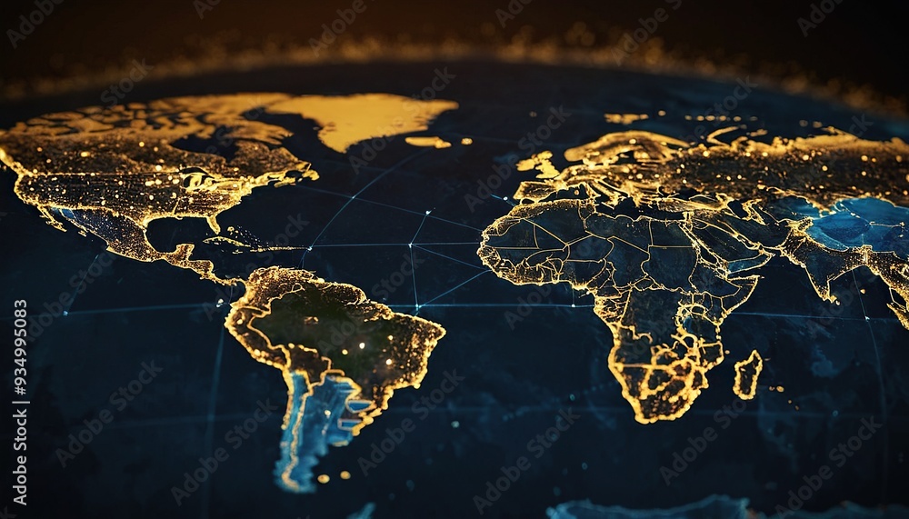 Metaverse Technology is integrated into the world map and has ...