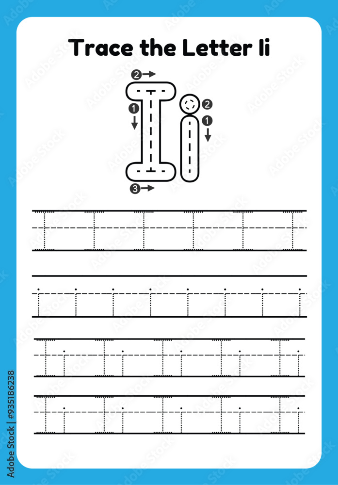 English alphabet tracing practice worksheets, educational letters a-b ...