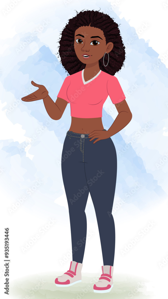 Girl cartoon character set . Cartoon character model sheet. Cartoon ...