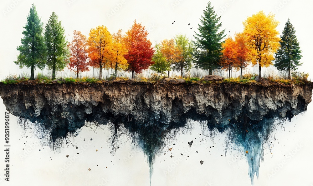 Ilustración de Stock Infographic illustrating the relationship between ...