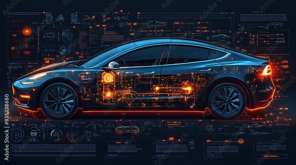 Infographic showing the lifecycle of an electric vehicle from ...