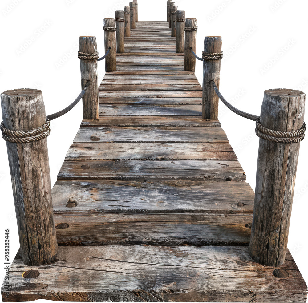 Wooden bridge on transparent background. PNG Stock Illustration | Adobe ...