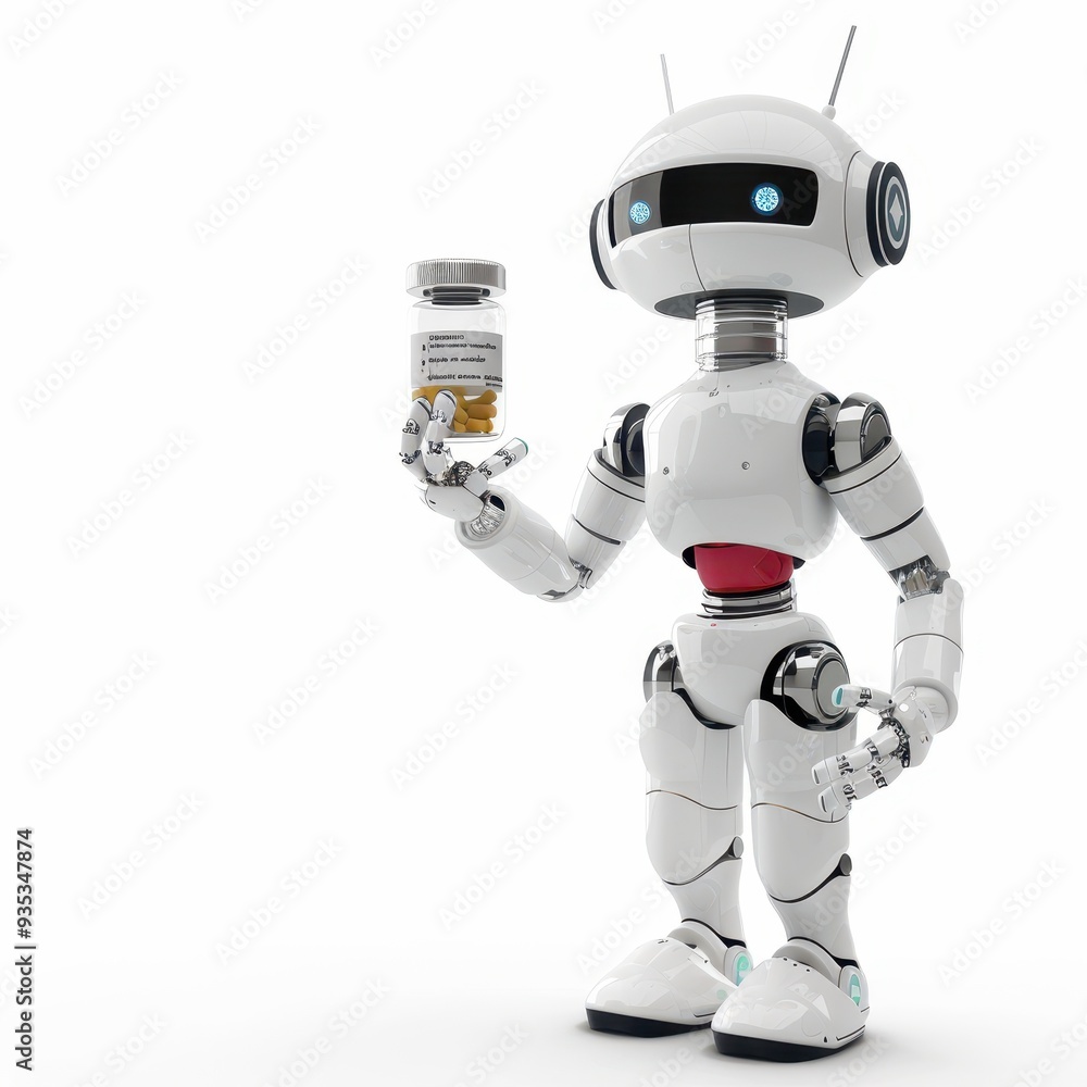 Robot nurse administering medication using a smart medical dispenser ...