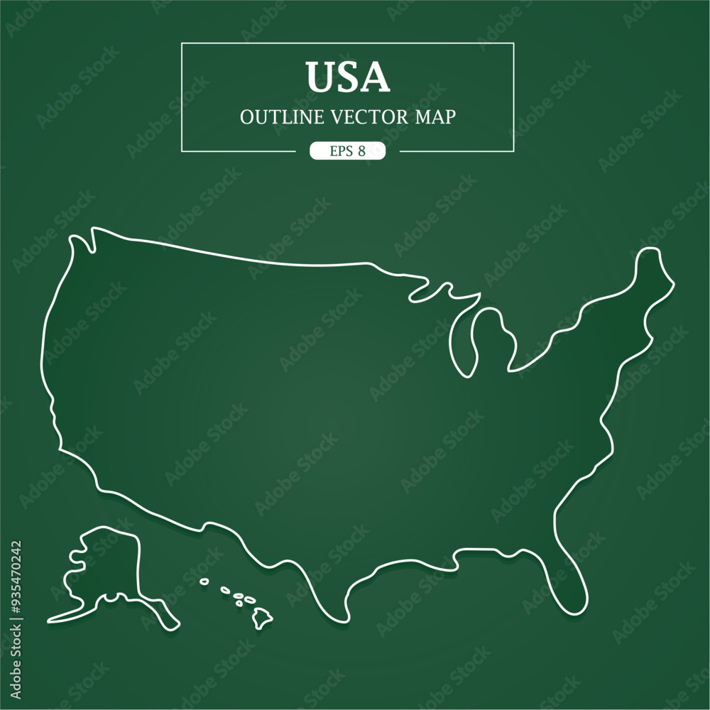 us map with state names , This is a white outline of the United States ...