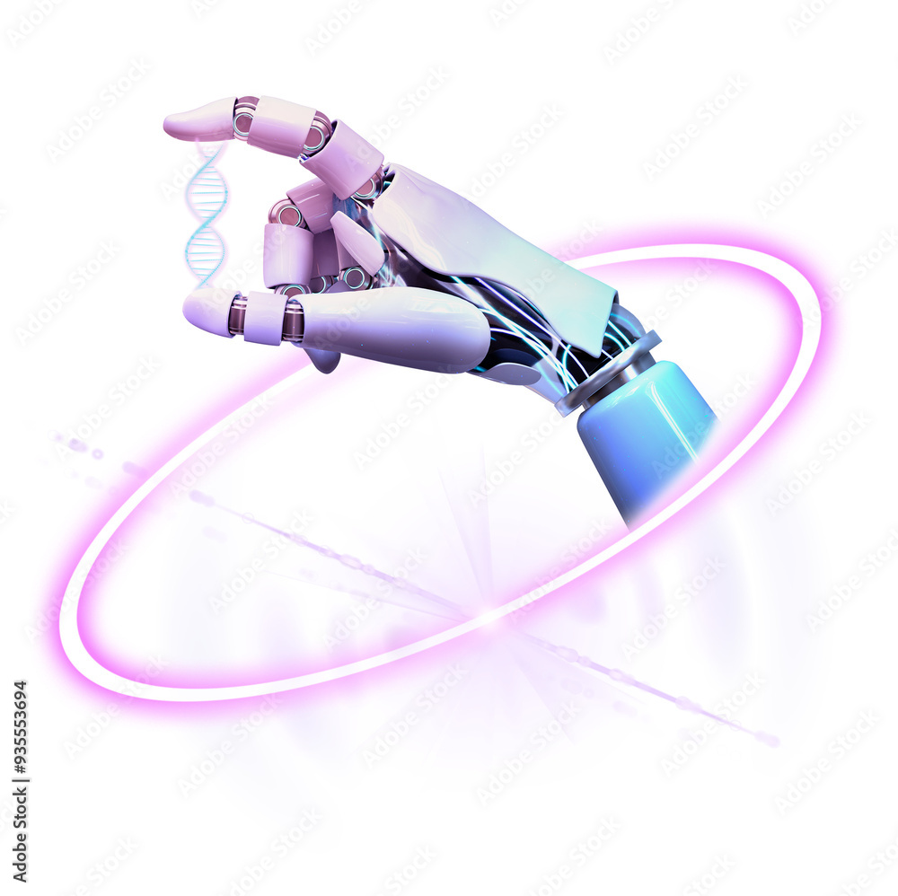 DNA technology png, futuristic medicine and gene therapy, digital ...