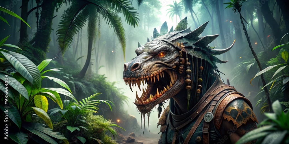 Morning misty jungle floor eerie silence lethal precision glinting ...