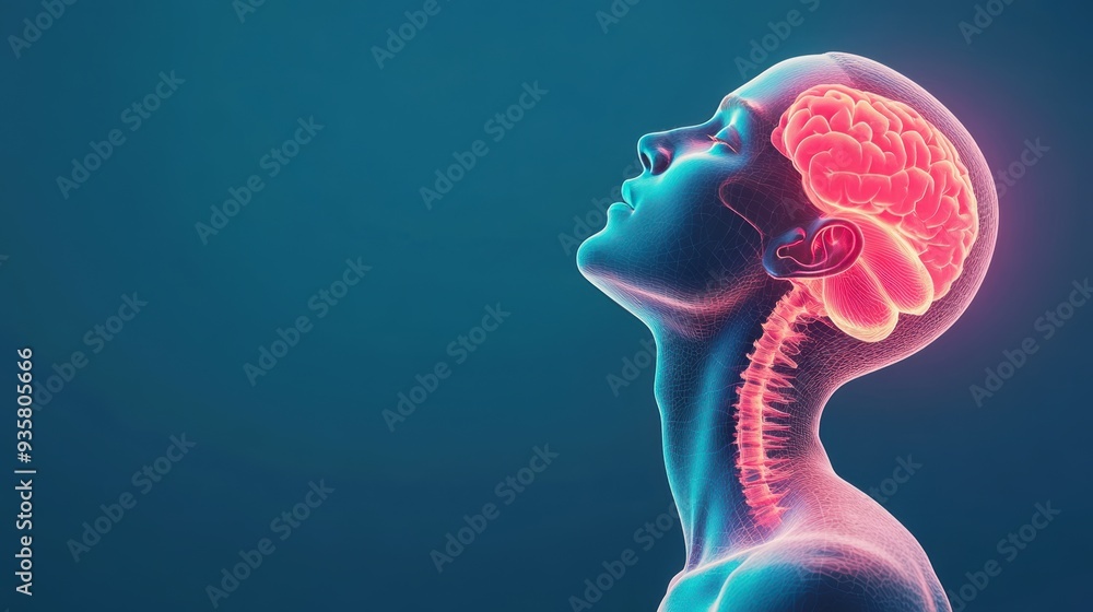 A detailed illustration highlighting the role of the vestibular system ...