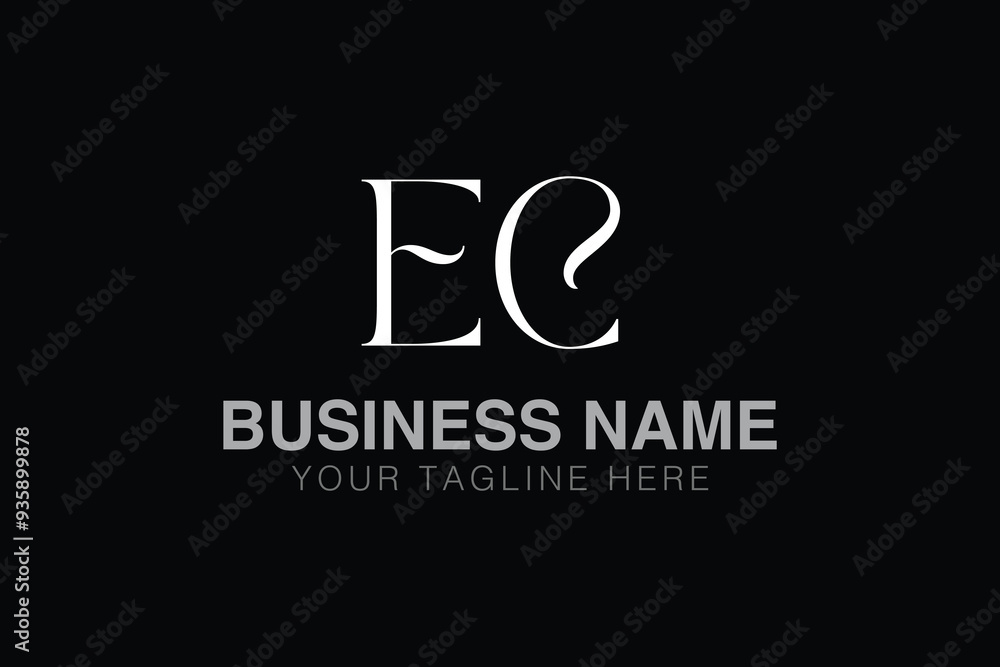 EC E ec initial logo | initial based abstract modern minimal creative logo, vector template ...