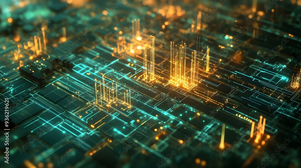 35. A city is power grid layout shown with various nodes and ...