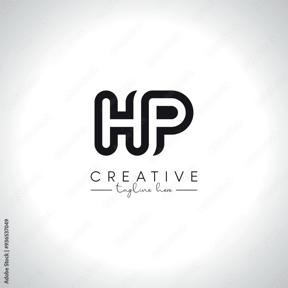 HP PH Alphabet Letters Monogram Logo Design. Initial Vector Symbol ...