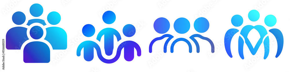 Team Building clipart collection, symbol, logos, icons isolated on ...