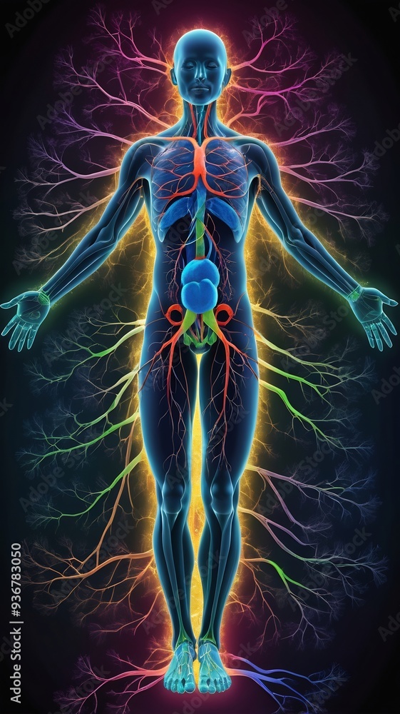Comprehensive Lymphatic System Diagram Featuring Key Lymph Nodes and ...