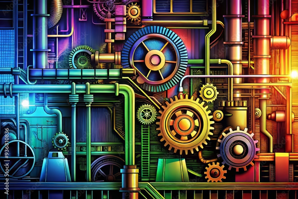 Rich contrast and vibrant hues evoke a dramatic visual effect, making a ...