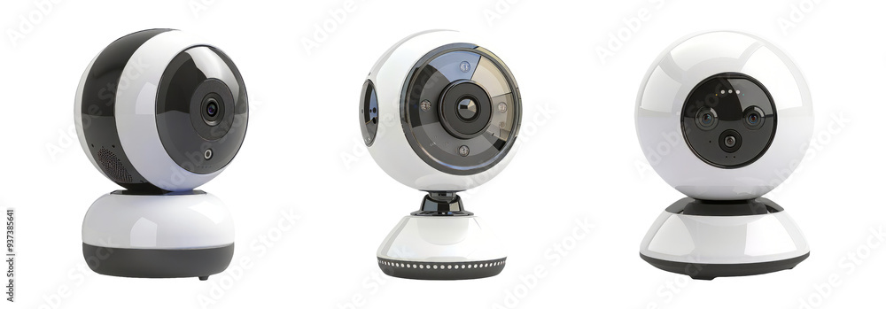 Webcams set isolated on transparent background with different designs ...