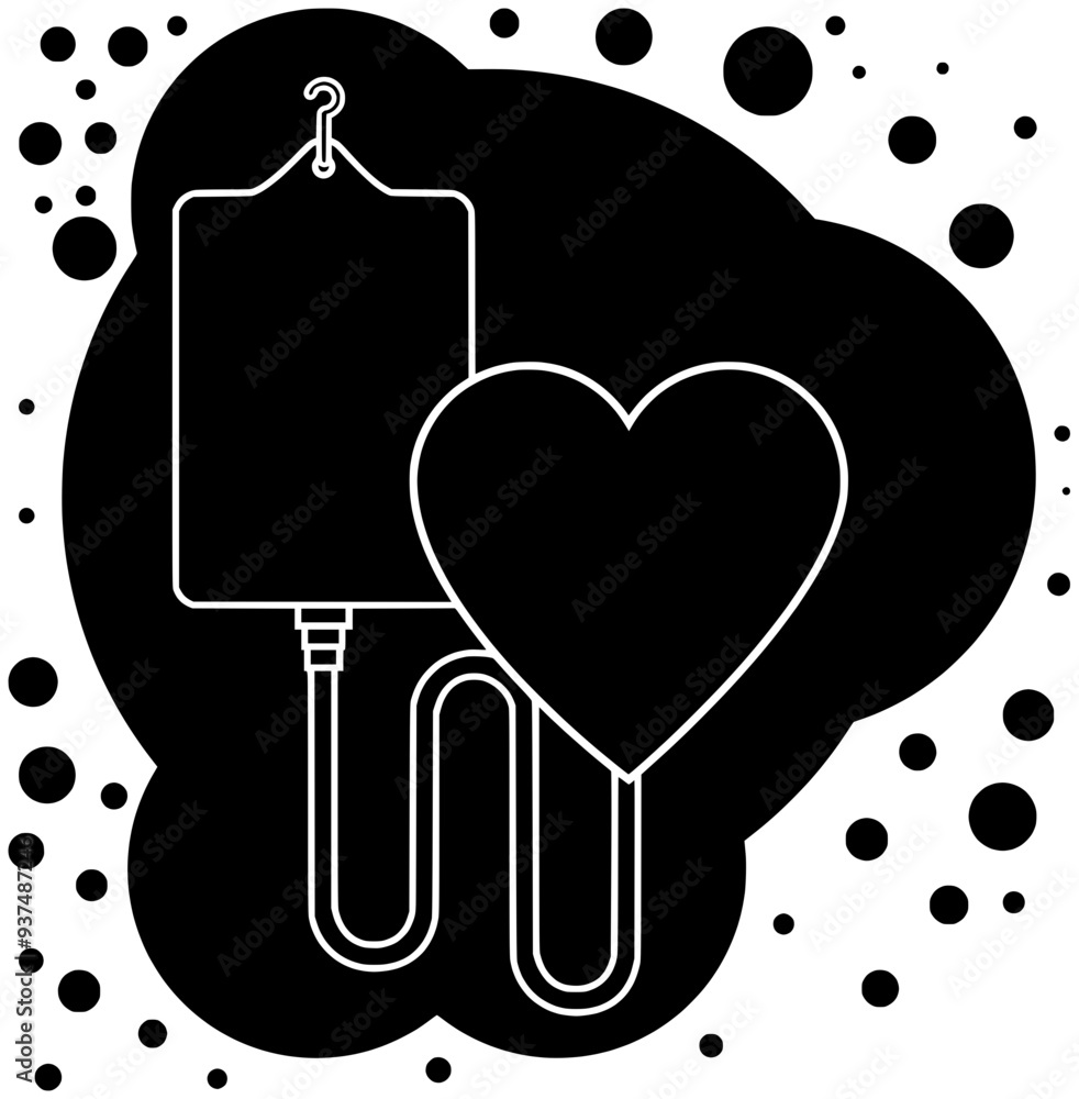 medicine illustration liquid silhouette drip logo iv icon infusion ...