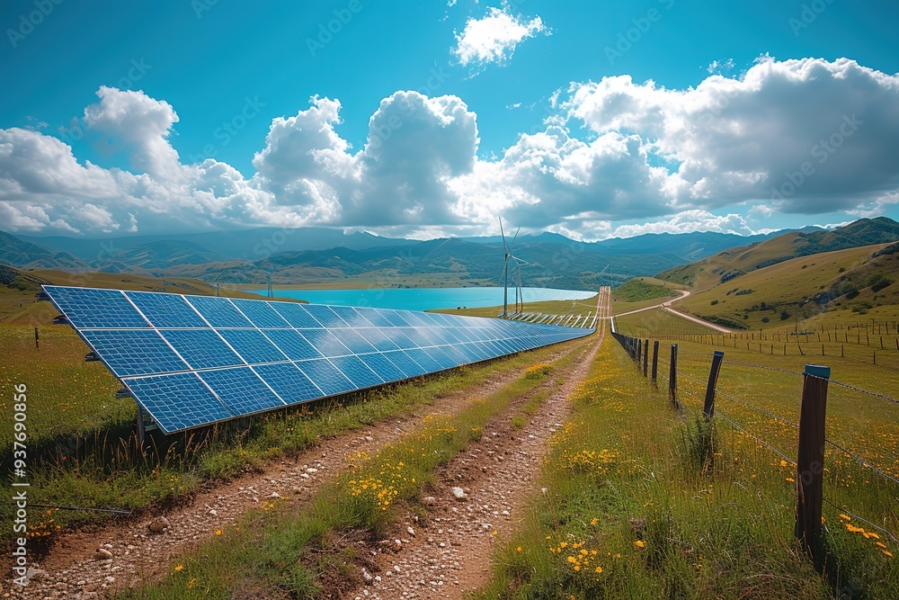 Community Renewable Energy Project: A photograph of a locally-owned ...