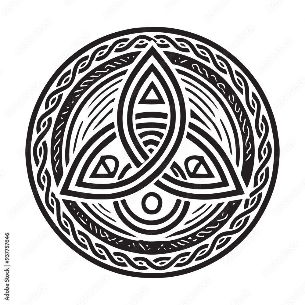 Celtic Tree of Life Clipart, Celtic Tree Silhouette - Celtic knot ...