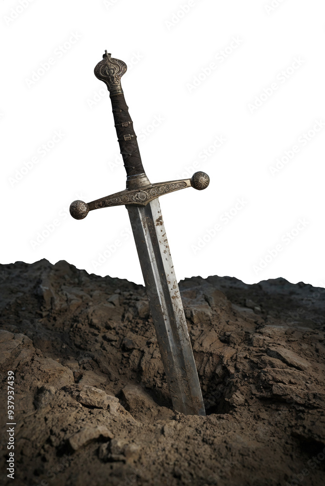 Excalibur: The Legendary Sword of King Arthur Embedded in Stone ...