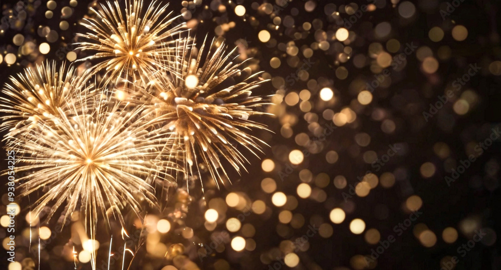 glitter background with firework Photos Stock Illustration | Adobe Stock