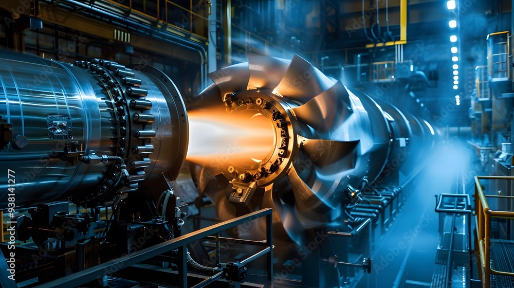 The steam venting process in a natural gas turbine power plant Stock ...