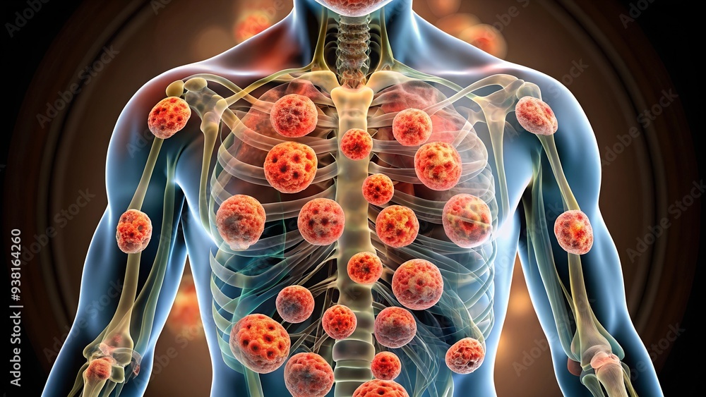 The Body Under Siege: A 3D medical illustration revealing the ...