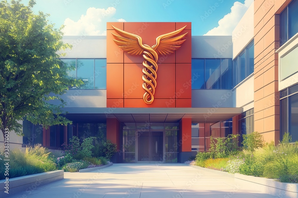 Serpent and Staff Caduceus Medical Symbol Various Hermeticism, Greek ...