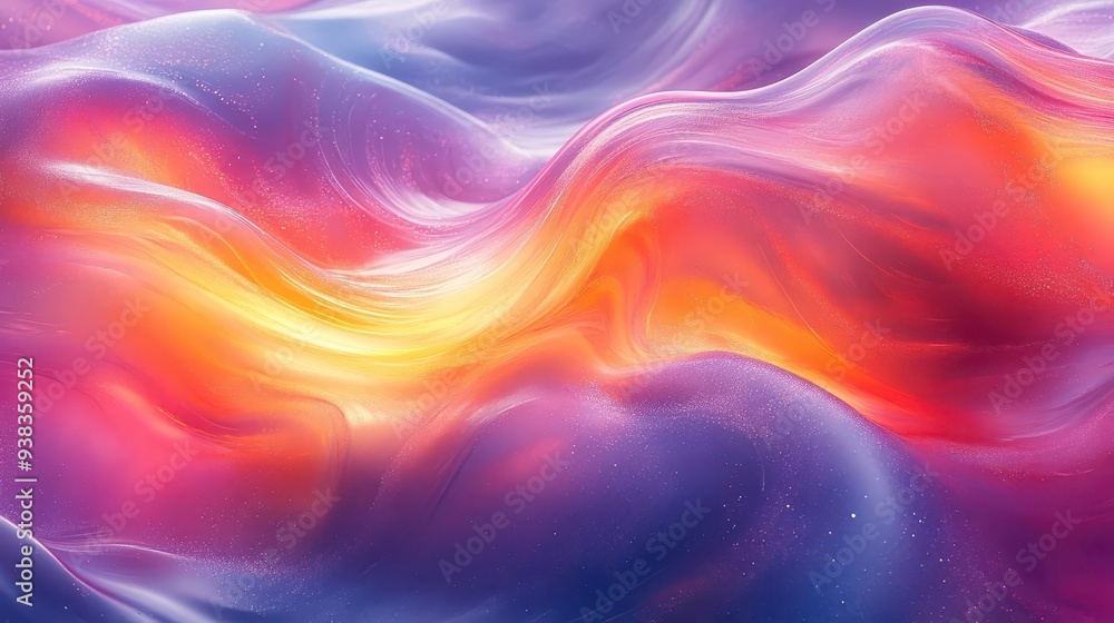 vibrant abstract background with flowing liquid shapes in bold ...
