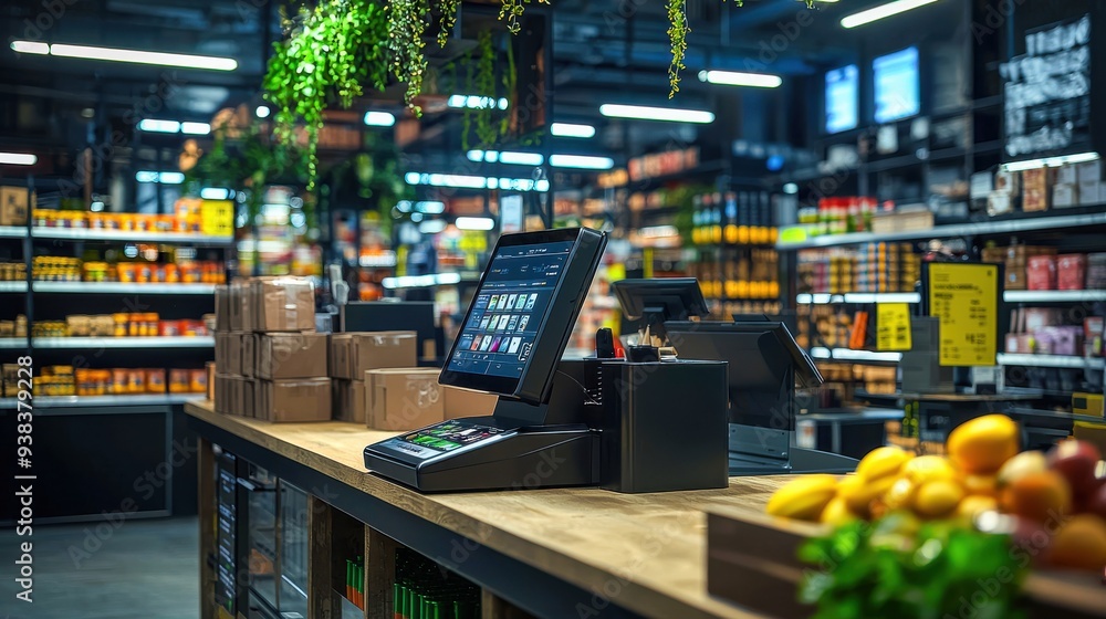 An automated checkout system where AI manages scanning, payment, and ...