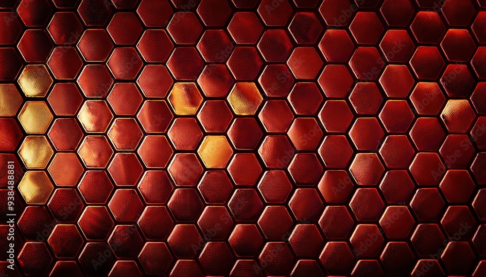 Honeycomb Texture Background with Warm Tones Stock Illustration | Adobe ...