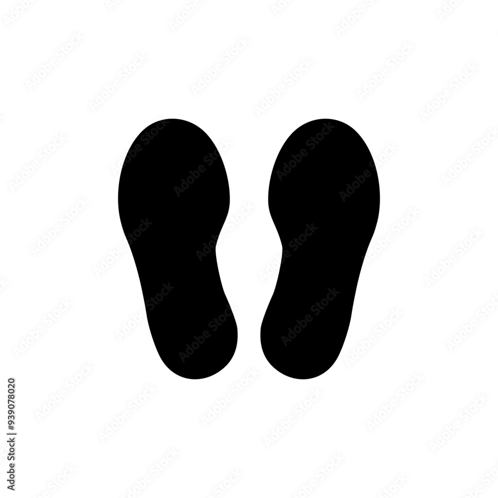 ISO prohibition safety signs_do not walk or stand here symbol only ...