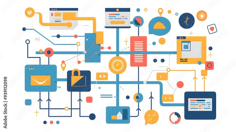 visually engaging process flow infographics to outline step-by-step ...