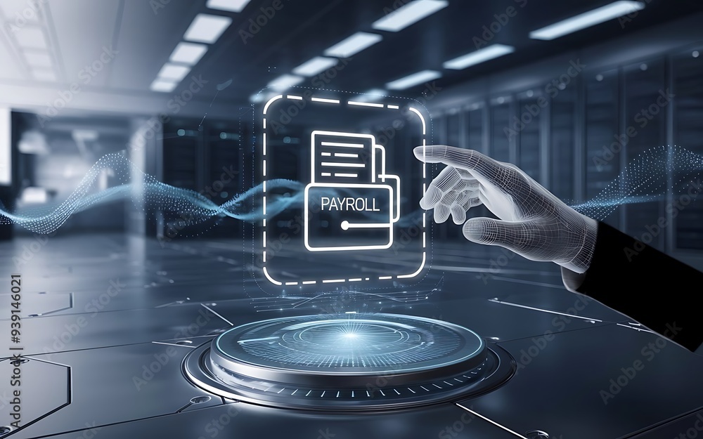 Payroll technology concept, integrated smart solutions for efficient ...