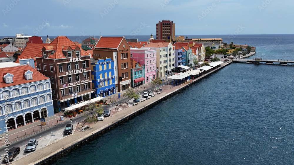 Downtown Punda At Otrobanda In Willemstad Curacao. Caribbean Island ...