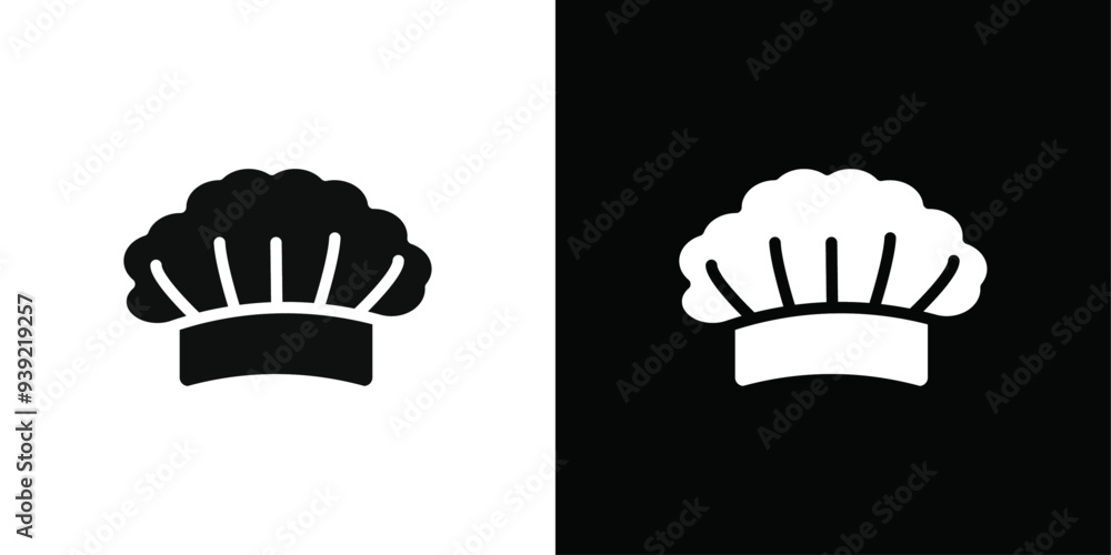 toque icon Black line art vector logo set Stock Vector | Adobe Stock