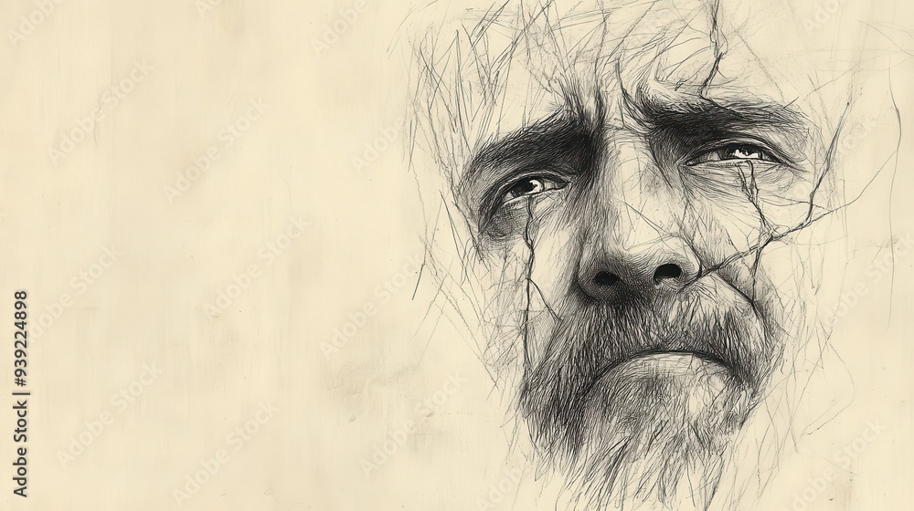 Illustration of Job’s Painful Response - Job Tearfully Expressing His ...